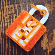 3D Printable Puzzle Lock // Sliding Puzzle by Anders Severinsen