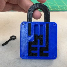 3D Printable Puzzle Lock // Sliding Puzzle by Anders Severinsen