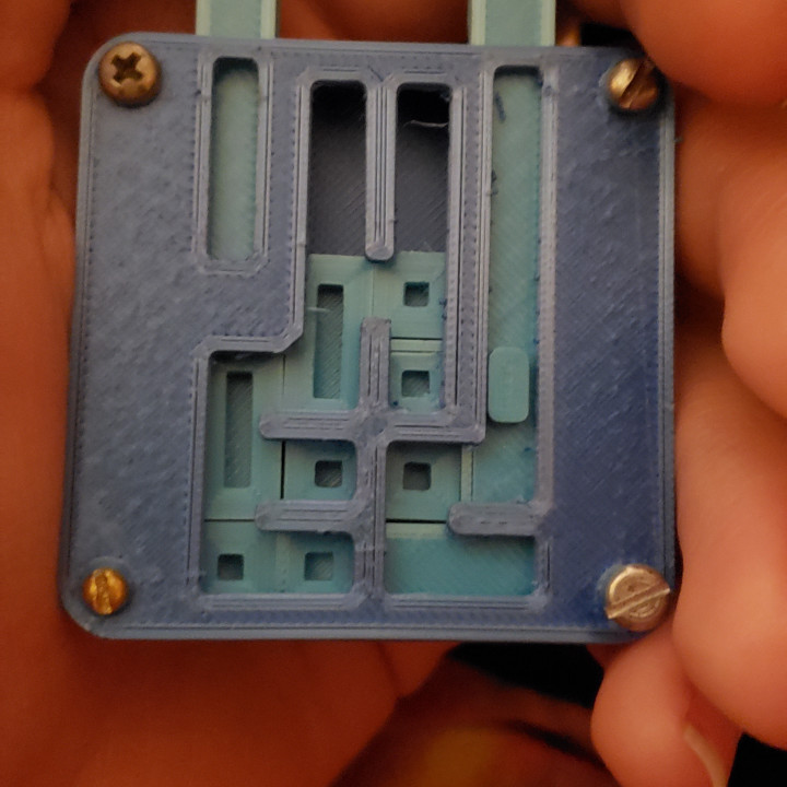 3D Print of Puzzle Lock // Sliding Puzzle by Sharkrider