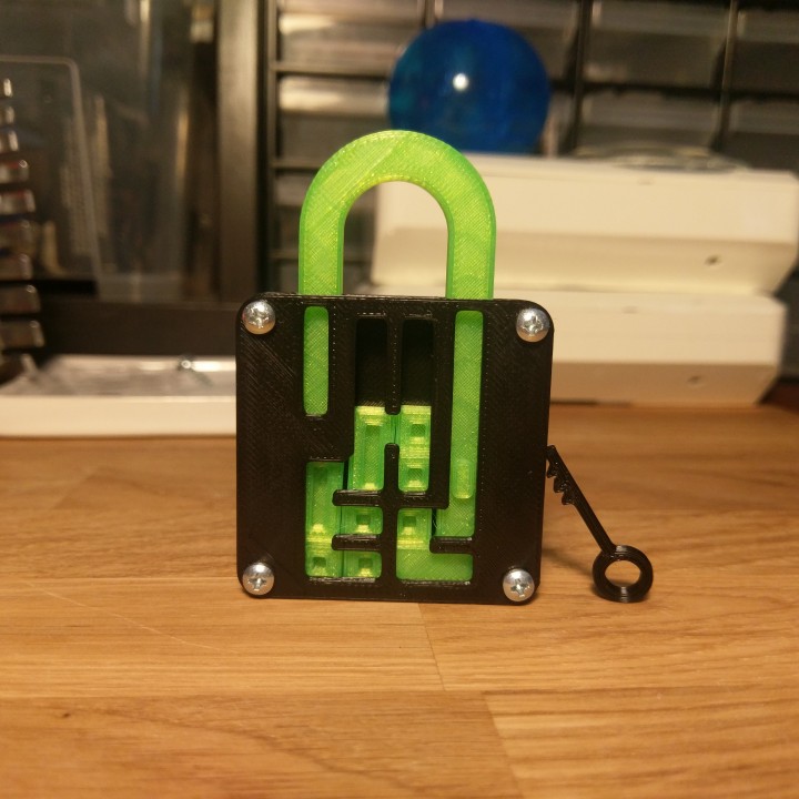 3D Print of Puzzle Lock // Sliding Puzzle by OlaOlsson