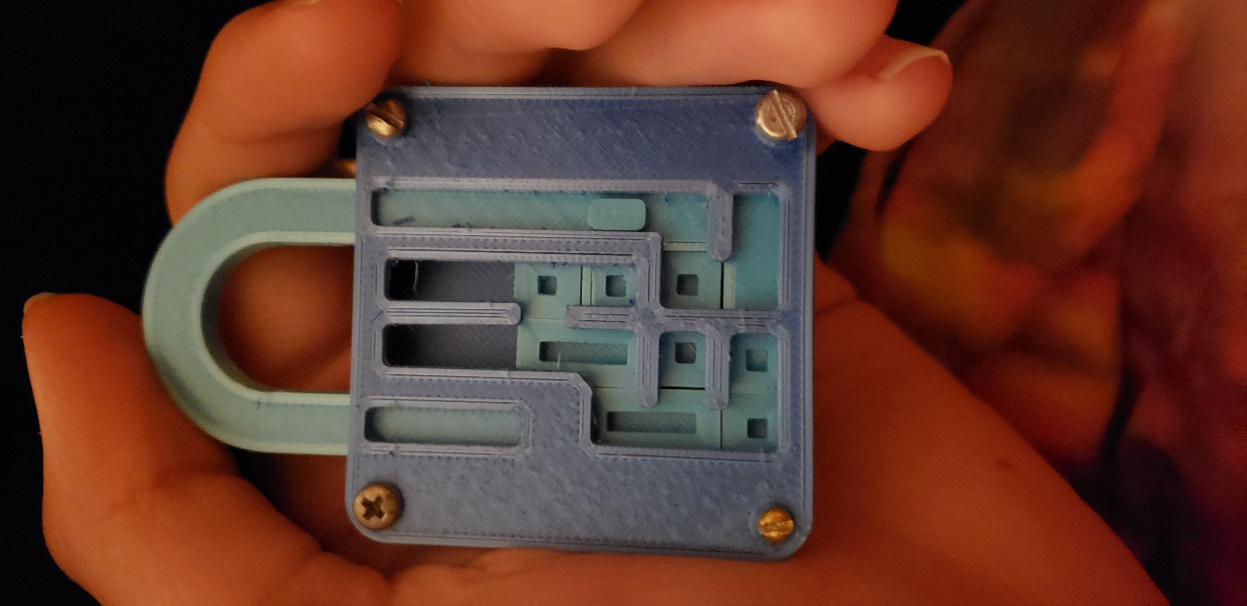 3D Printable Puzzle Lock // Sliding Puzzle by Anders Severinsen