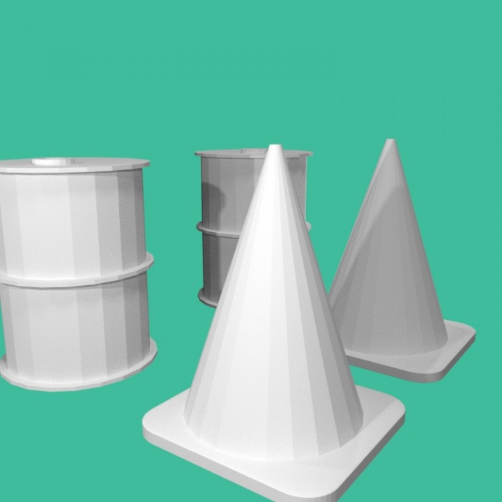 3D Printable Micro Scale Garage scale stuff by Antione Motley