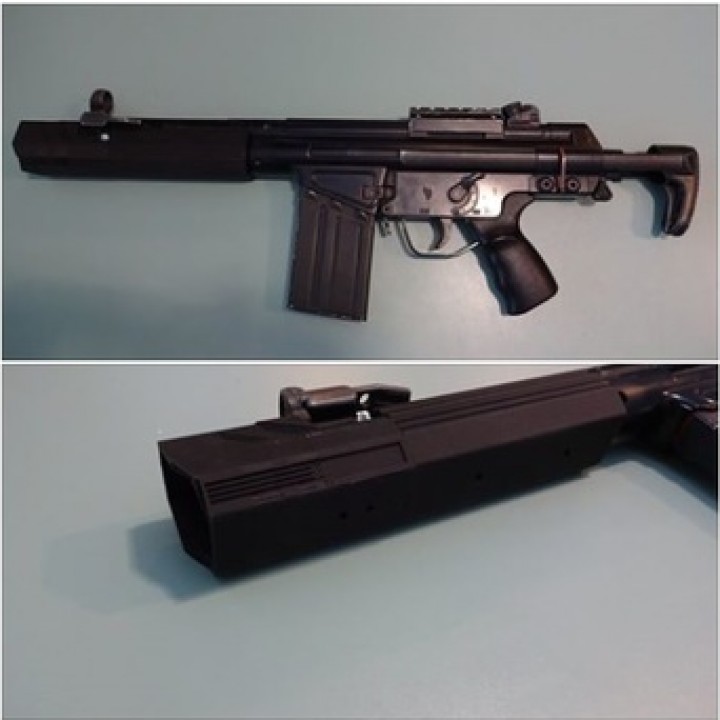3D Printable G3 Tokyo Marui Front grip by Marcus Hunter