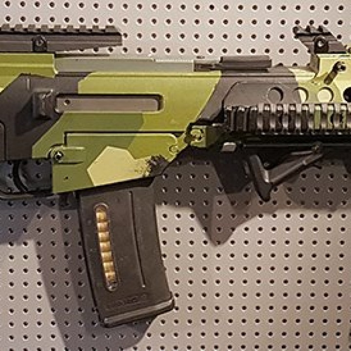 3D Printable G36 Low Profile Rail by Fredrik