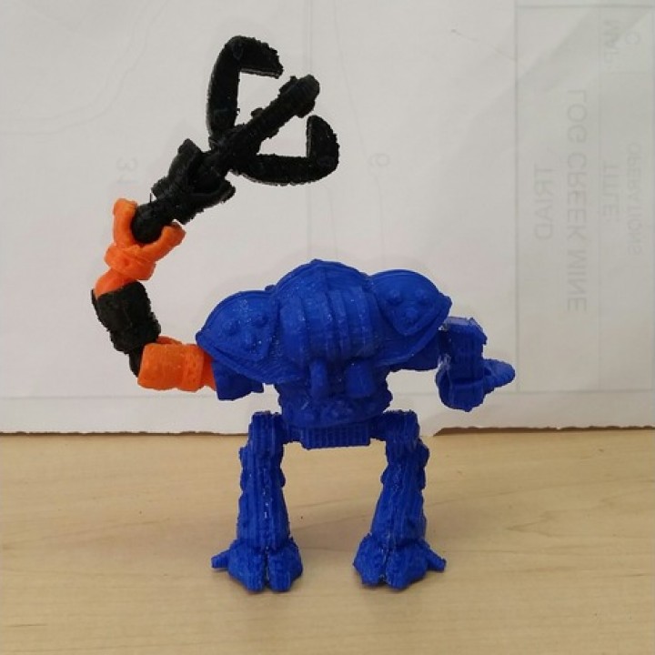 3D Printable Modular Mech Helbrute Set by Michael Hersel