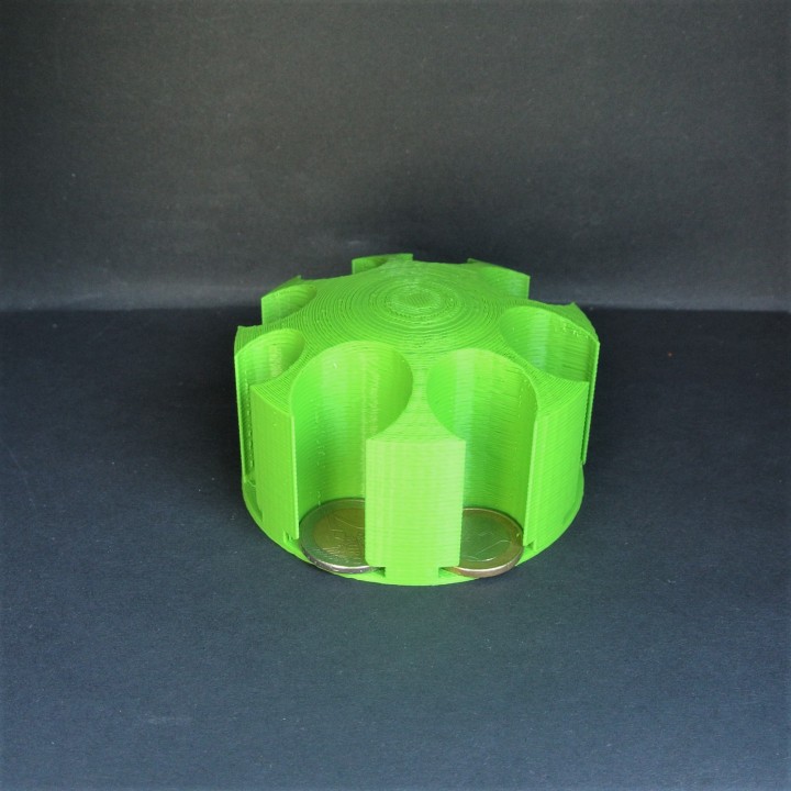 3D Printable Coin storage by Corentin Paquet