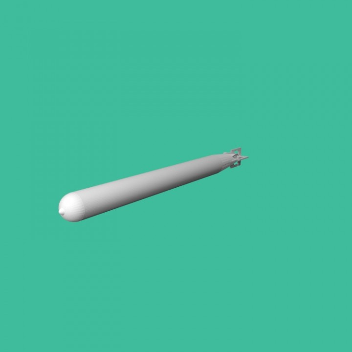 3D Printable Copy of Type 91 Torpedo by Michael Kristensen