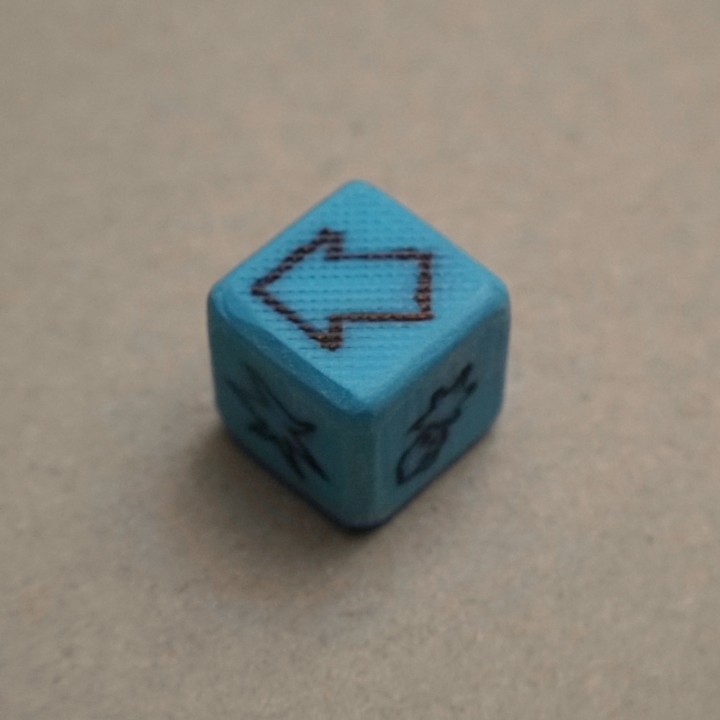 3D Printable Blank D6 Dice by Treadhead Rad
