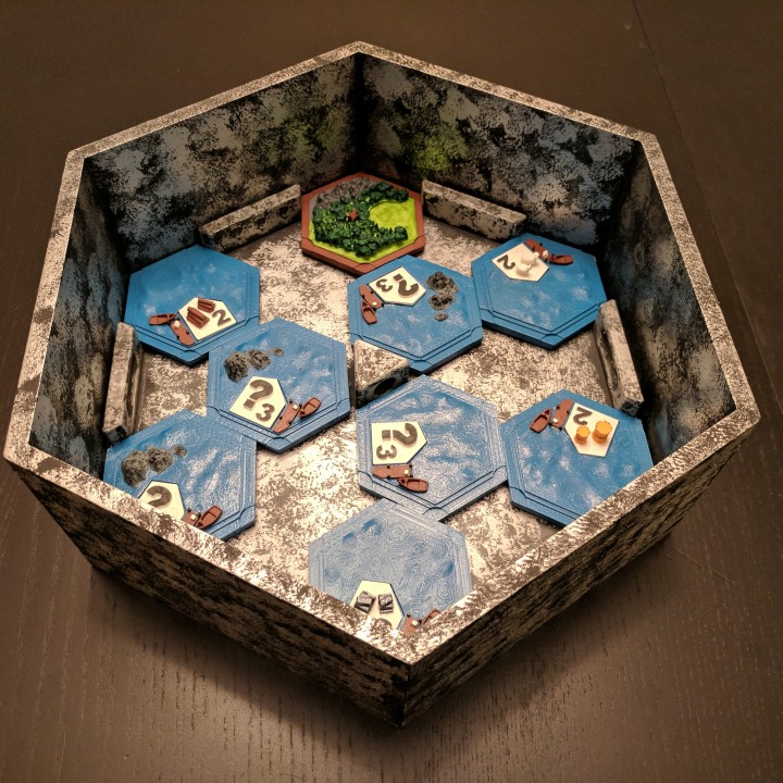 3D Printable Settlers of Catan 3d Box by Keith Shank