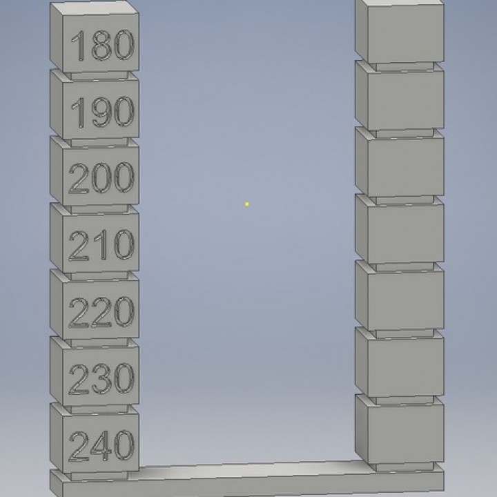 3D Printable Temperature Stringing calibration blocks by Andries Haasbroek