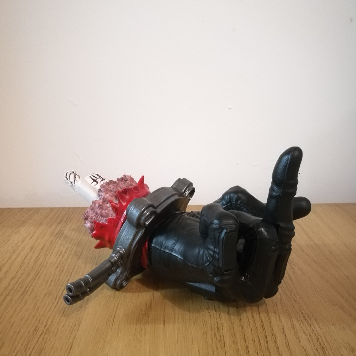 3D Print of Severed Deadpool hand F***you by Rampage_Prints