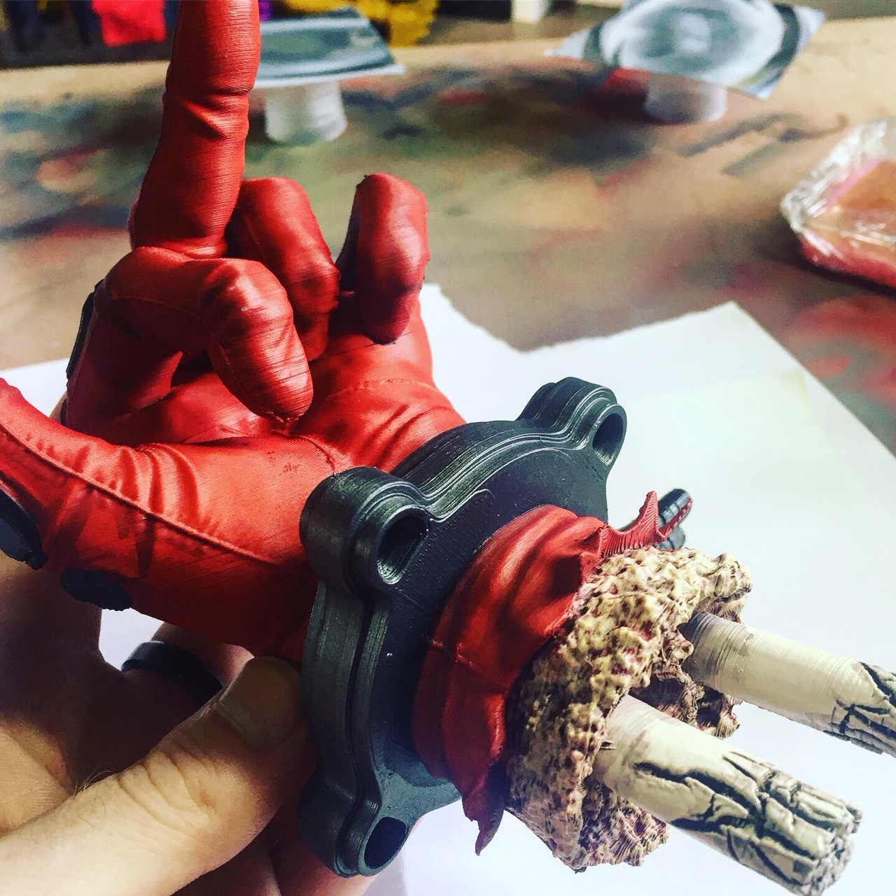 3D Printable Severed Deadpool hand F***you by MastersOfTheChibiness