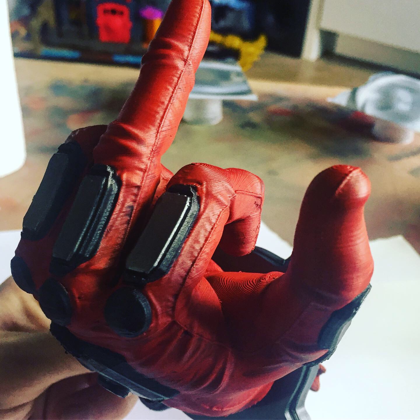 3D Printable Severed Deadpool hand F***you by MastersOfTheChibiness