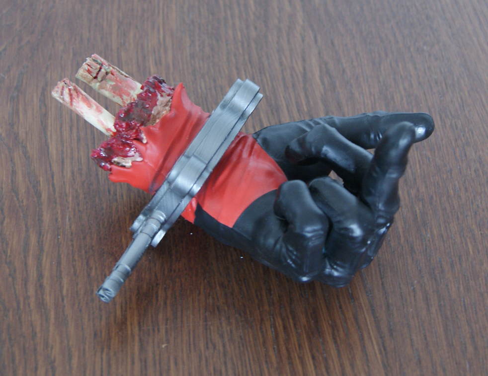3D Printable Severed Deadpool hand F***you by MastersOfTheChibiness