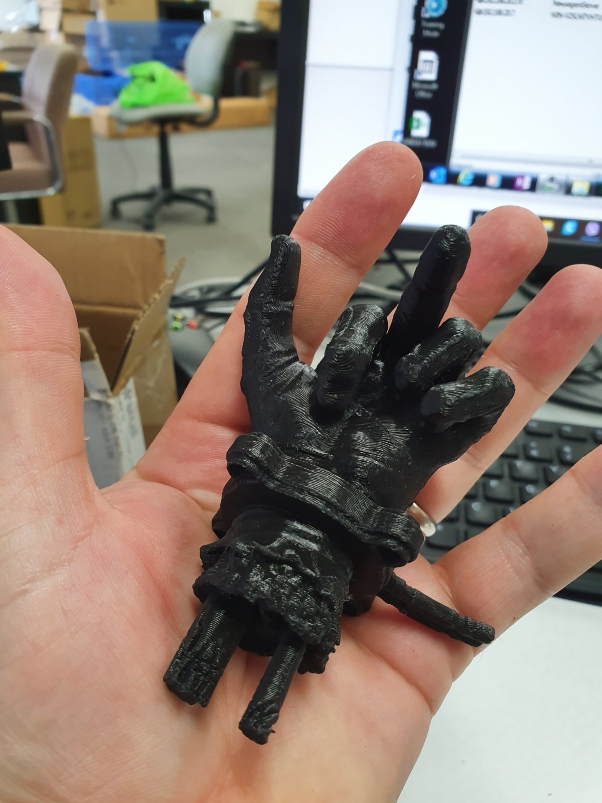 3D Printable Severed Deadpool hand F***you by MastersOfTheChibiness