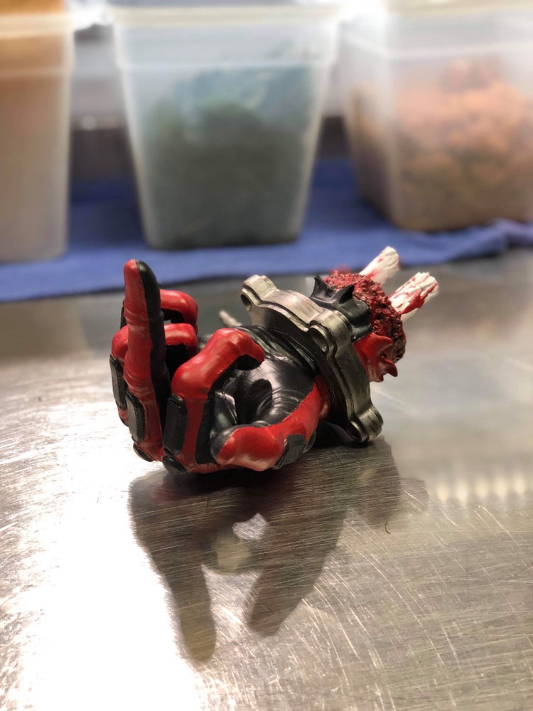 3D Printable Severed Deadpool hand F***you by MastersOfTheChibiness