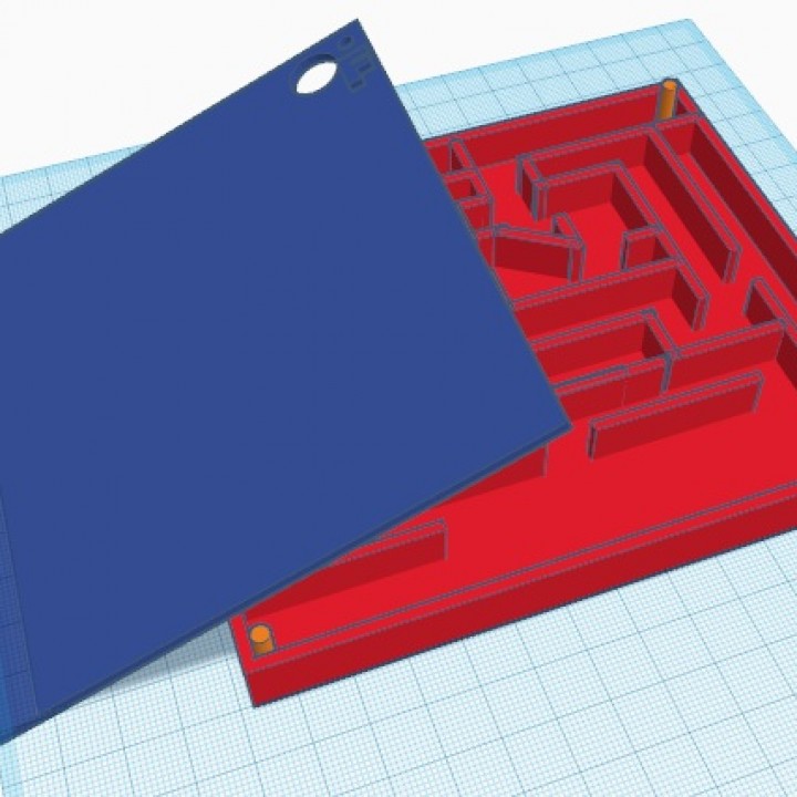 3D Printable Magnet maze by Atharv Badgujar