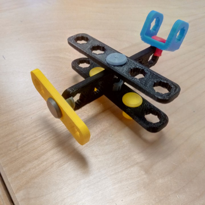 3D Printable Bi-plane - Clickaloo by Thibaut FEIX