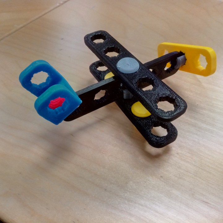 3D Printable Bi-plane - Clickaloo by Thibaut FEIX