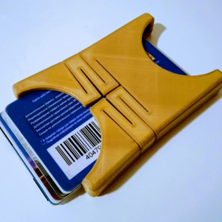 3D Printable A clever card holder by Gogol-mogol
