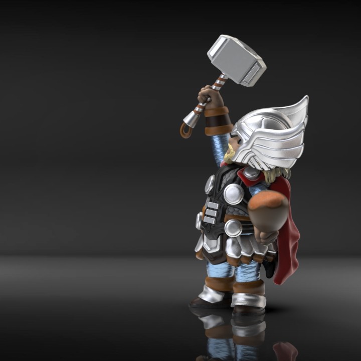 3D Printable Chubby Thor (low res) by Kevin Huang