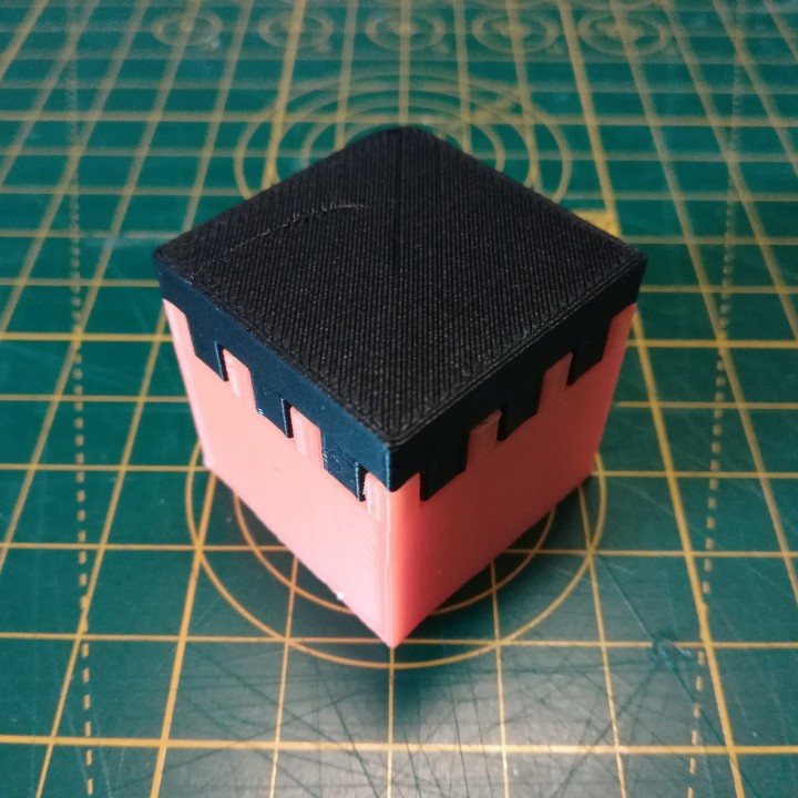 3D Printable Puzzle box 1 - Finger joint twist by Jude Robinson