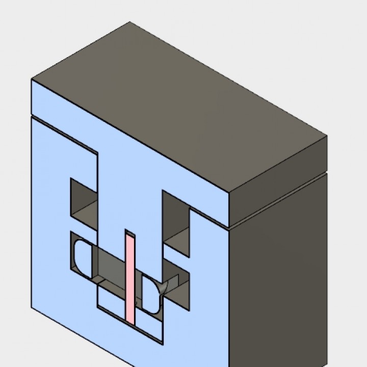 3D Printable Puzzle box 4 - Two side maze by Jude Robinson