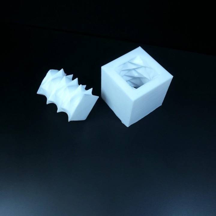 3D Printable Square Bi-Directional Screw by Derek Bosch