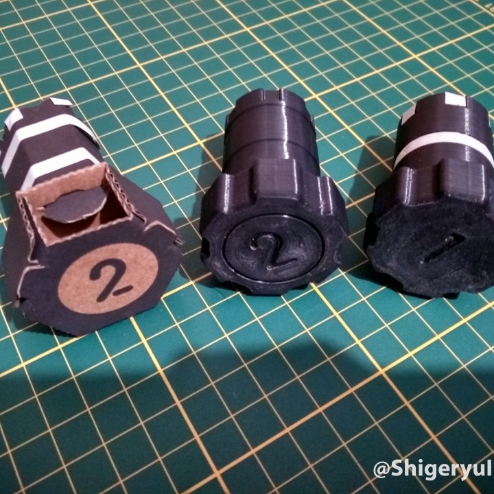 3D Printable Nintendo labo Knobs/Buttons by Louis-marie David