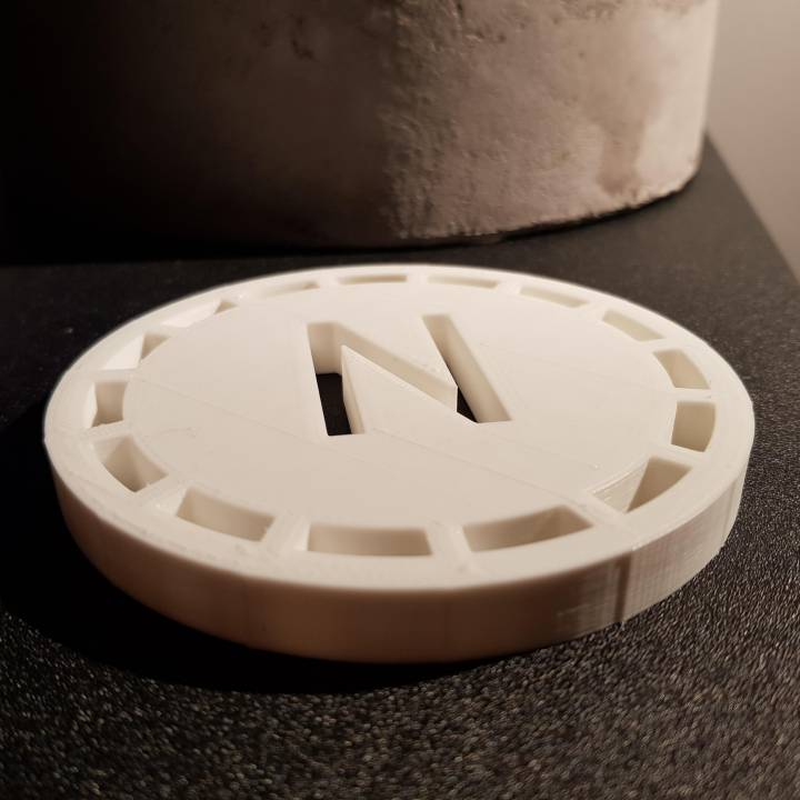 3D Printable N Coin by Nate Paprocki
