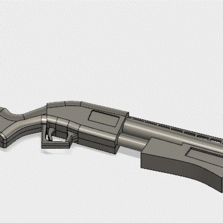 3D Printable fortnite pump (shot gun) by wessel dfggggcvb