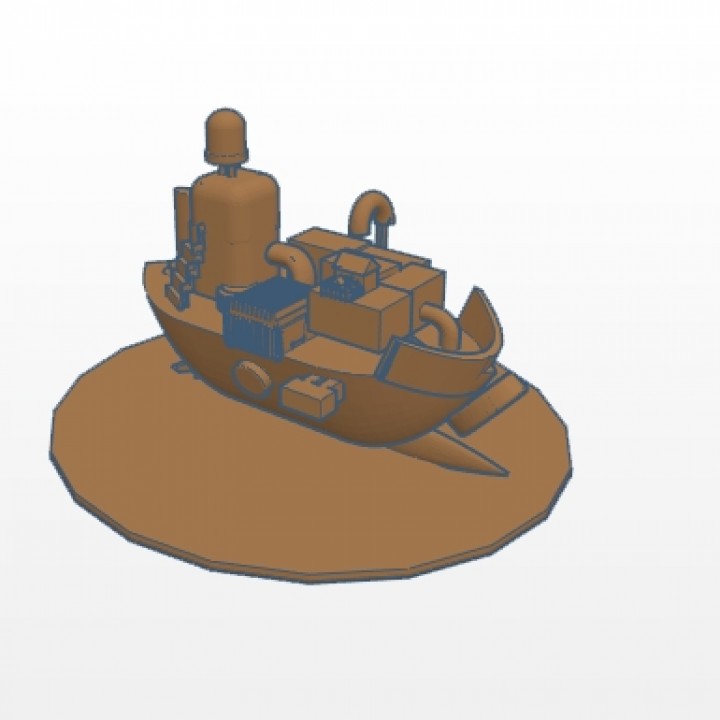 3D Printable Steampunk, Rally Board game Pieces by Maxim Spektor