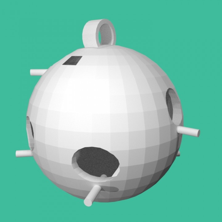 3D Printable Modern Spherical Bird House by E. Stanzel