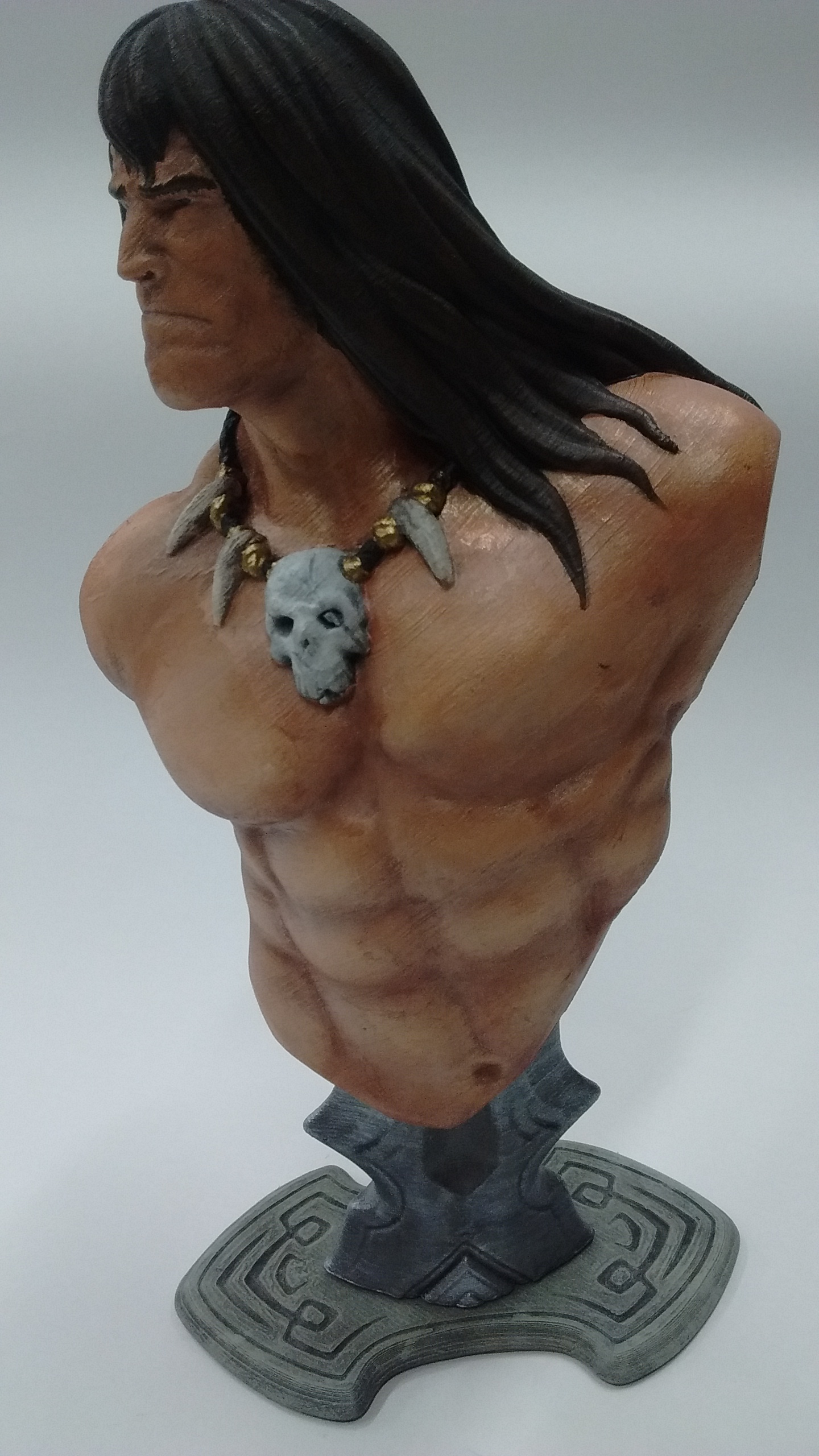 3D Printable Conan the Barbarian bust by Eastman