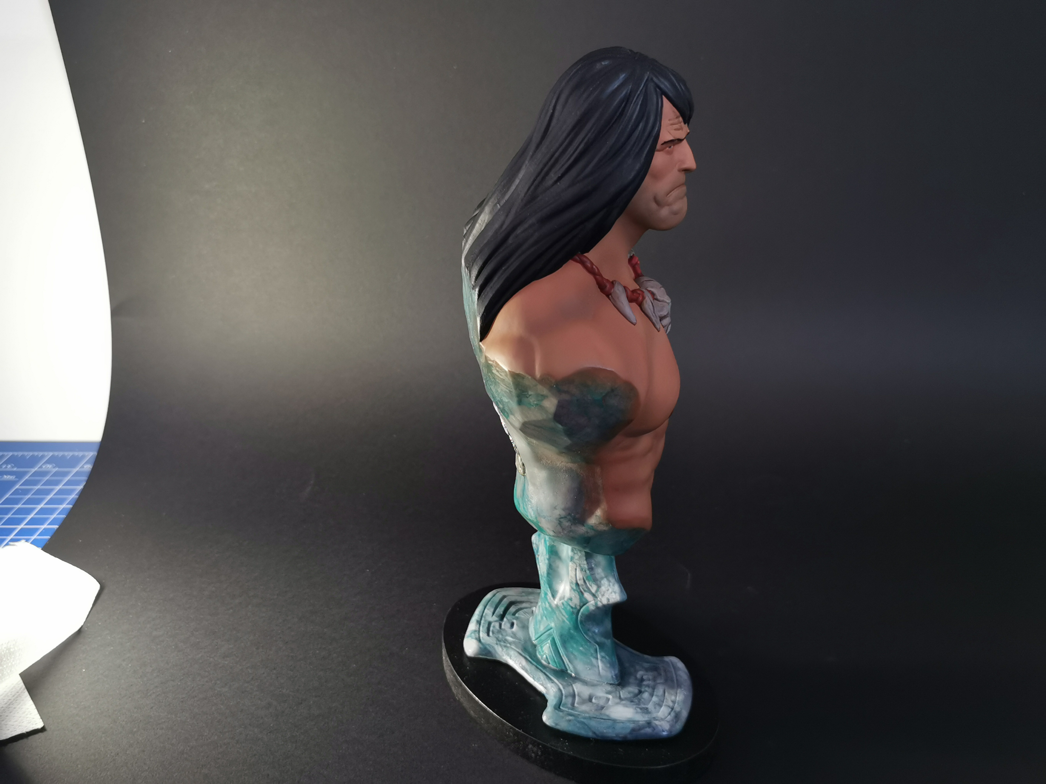3D Printable Conan the Barbarian bust by Eastman