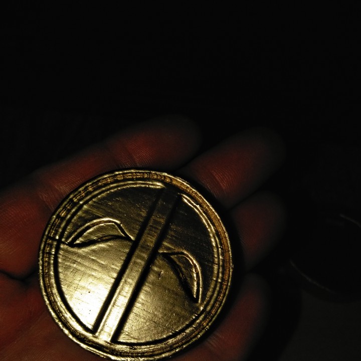 3D Printable deadpool coin by SHOLM JARBOE