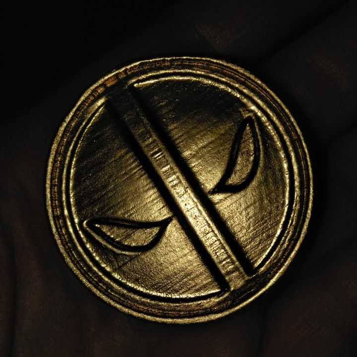 3D Printable deadpool coin by SHOLM JARBOE