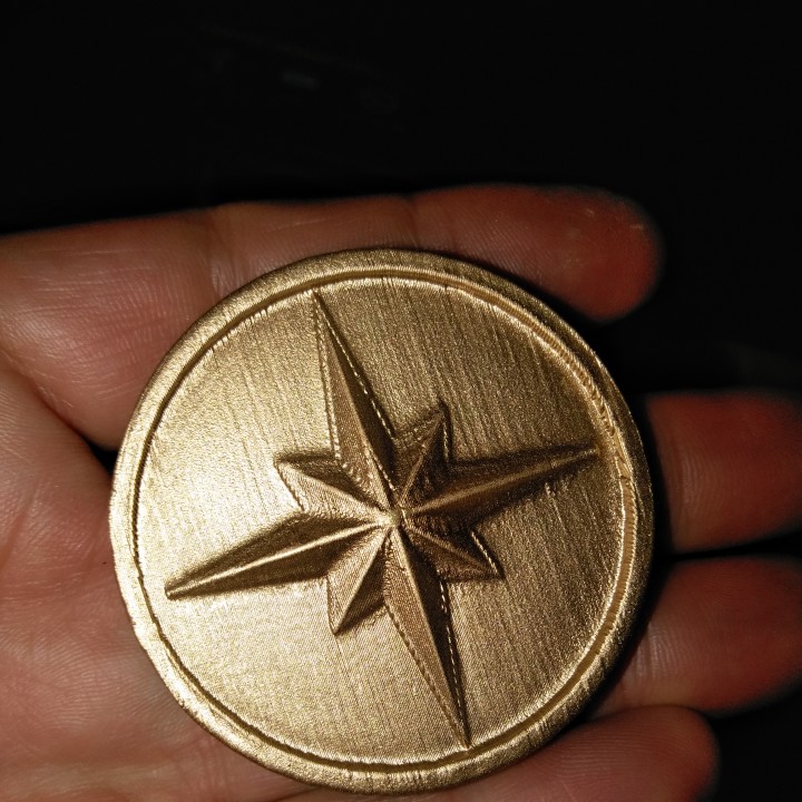 3D Printable capt. marvel coin by SHOLM JARBOE