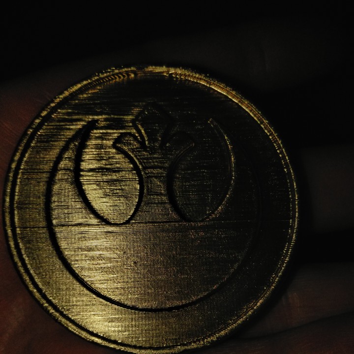 3D Printable star wars rebel alliance coin by SHOLM JARBOE