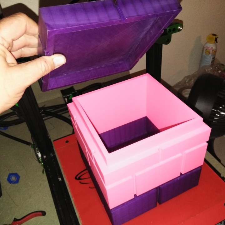 3D Printable MARIO BRICK BLOCK BOX by SHOLM JARBOE