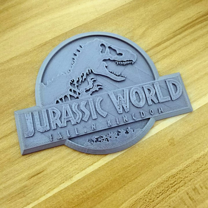 3D Printable Jurassic World 2 Logo by Leeding