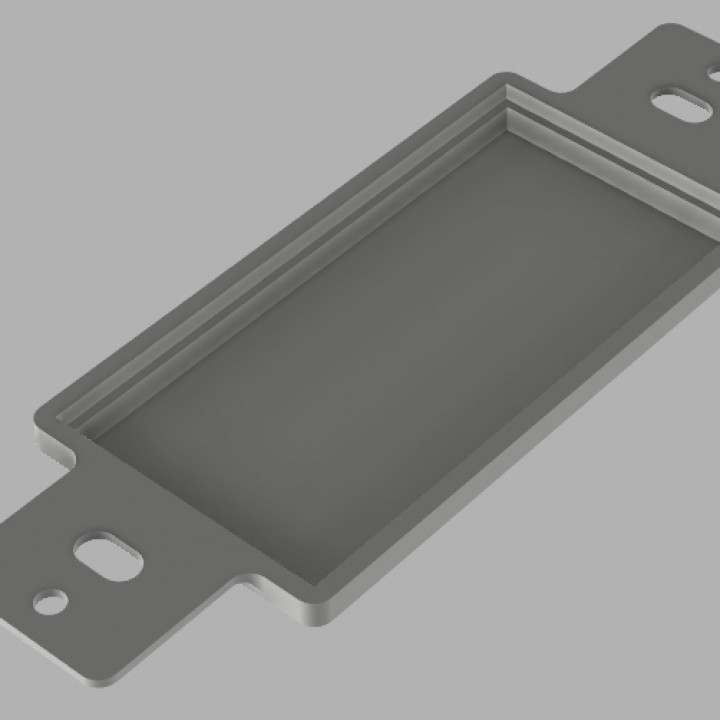 3D Printable Wall Switch Plate Blank by John Tolle