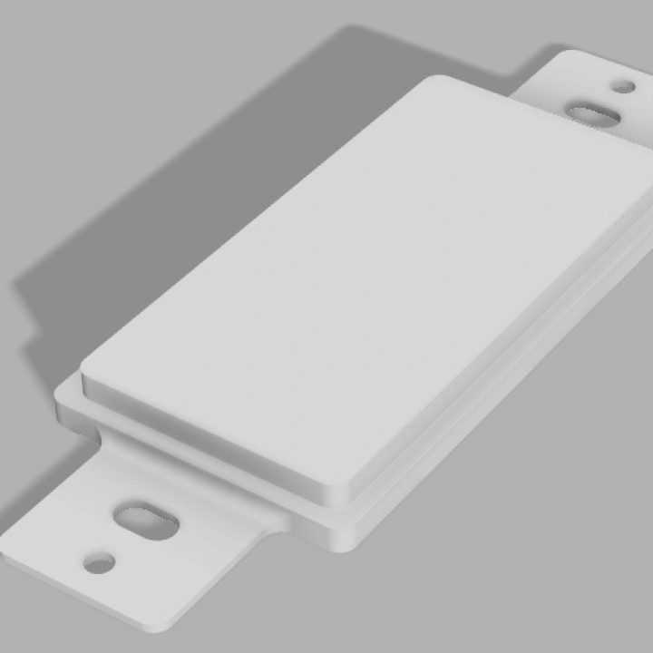 3D Printable Wall Switch Plate Blank by John Tolle