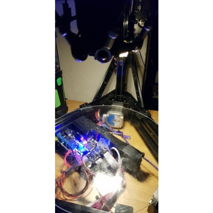 3D Printable ANYCUBIC Delta/Kossel Mini/Plus Effector LED Strip Support ...