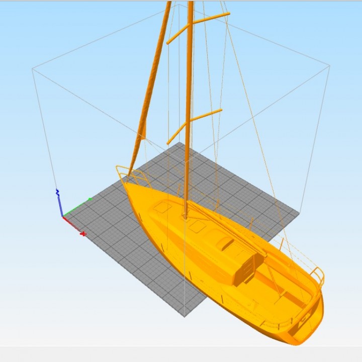 3D Printable yacht by iliya