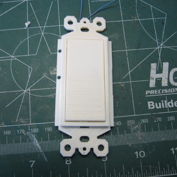 3D Printable Light Switch Box V2 by James Eckert