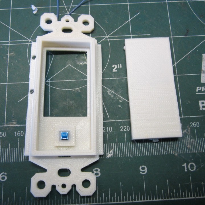 3D Printable Light Switch Box V2 by James Eckert