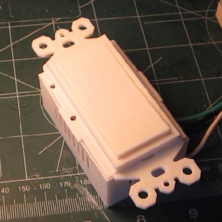3D Printable Light Switch Box V2 by James Eckert
