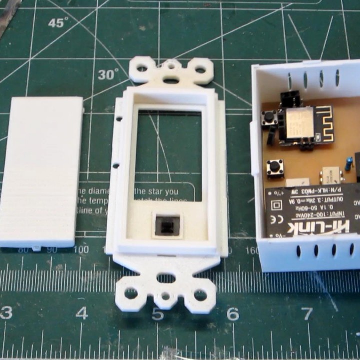 3D Printable Light Switch Box V2 by James Eckert