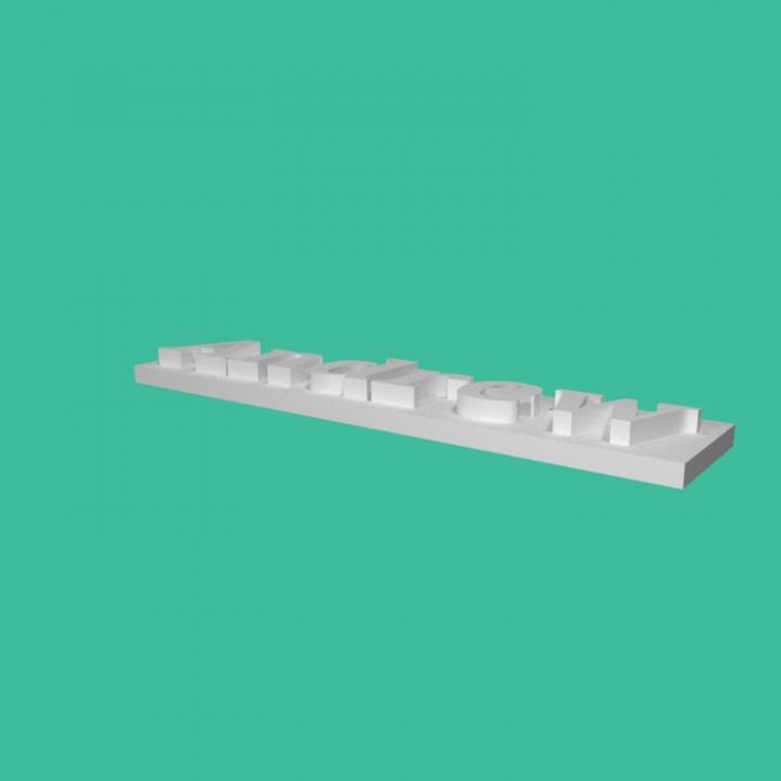 3D Printable Andrew_Name_Plate by James